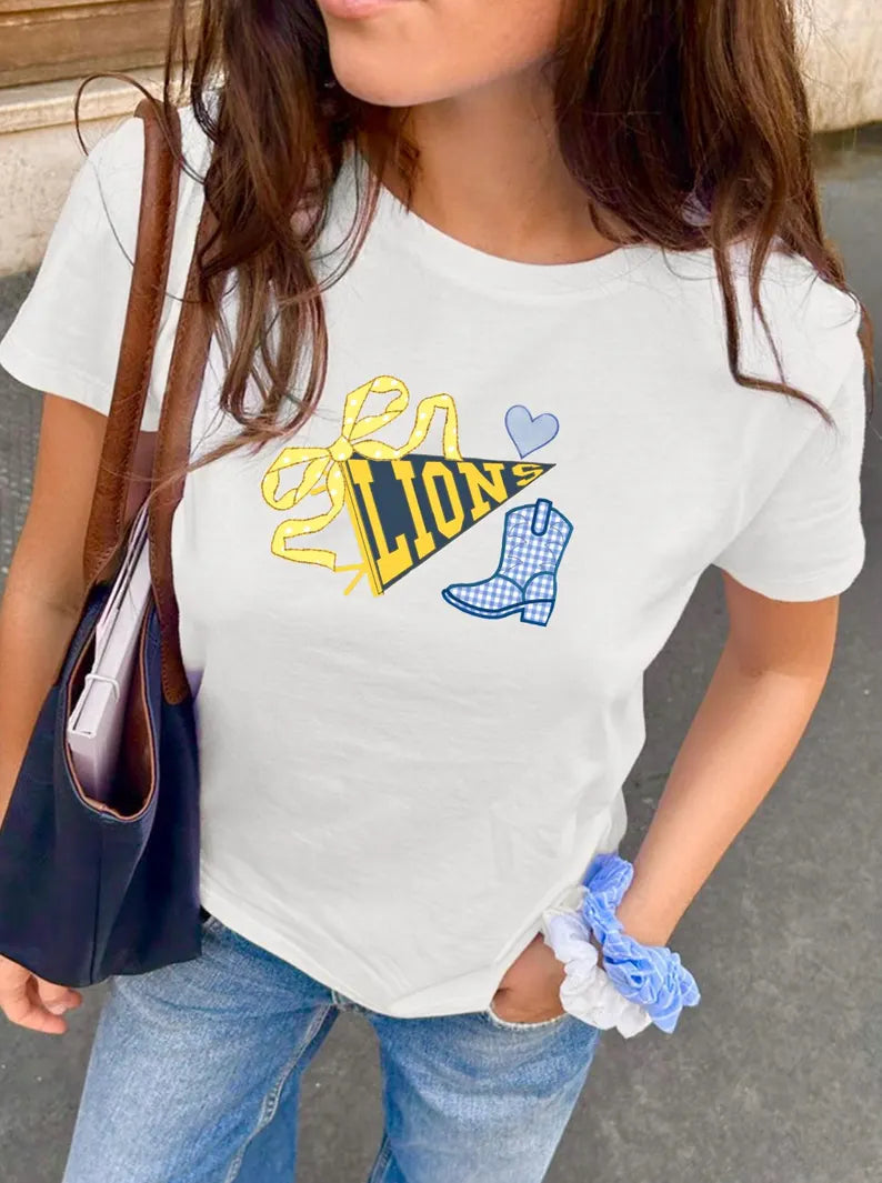 Custom Embroidered Pennant Tee – Westway Customs